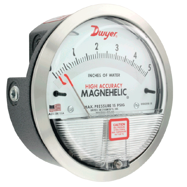Manómetro Interruptor de Presión Photohelic Dwyer - series 3000MR