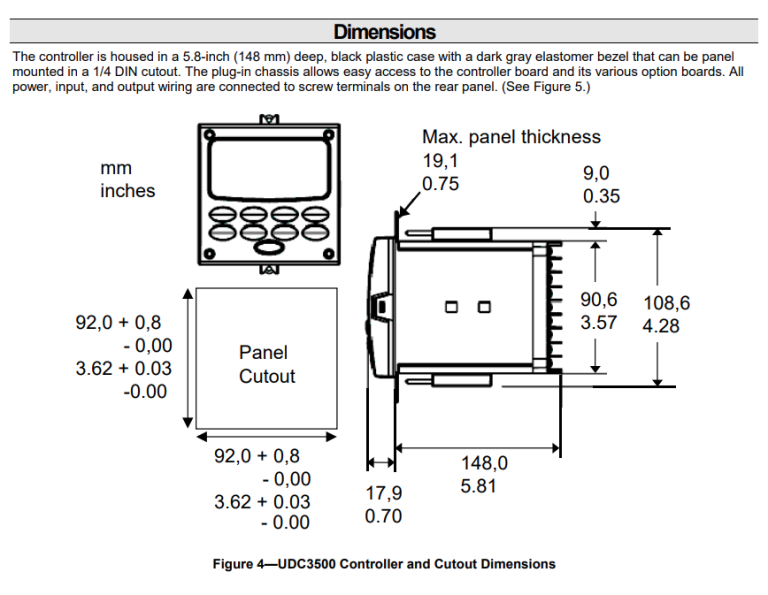 Controlador de temperatura digital Universal Honeywell - Serie UDC3500*